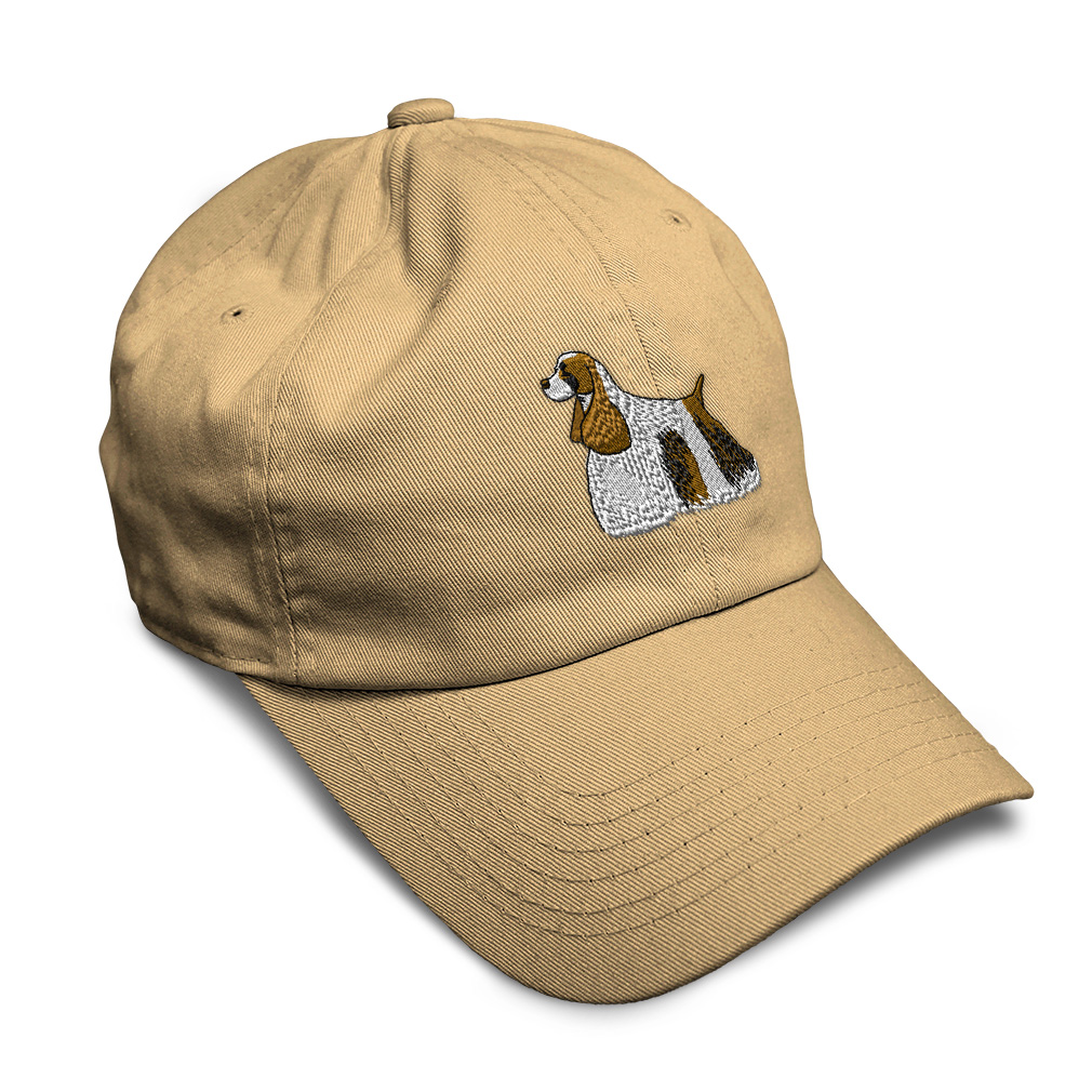 Soft Women Baseball Cap Parti Cocker Spaniel Embroidery Pets Dad Hats ...