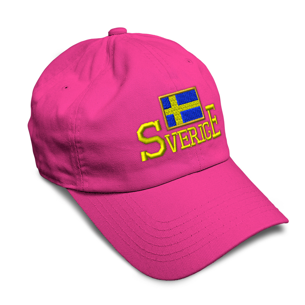 Soft Women Baseball Cap Swedish Flag Sweden Sverige Embroidery Dad Hats ...