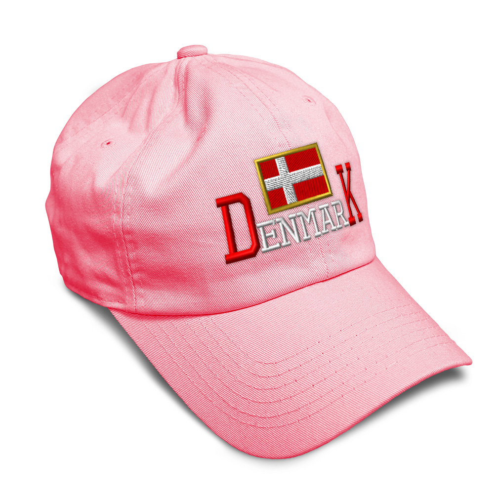 Soft Women Baseball Cap Denmark Flag Danish A Embroidery Dad Hats for ...