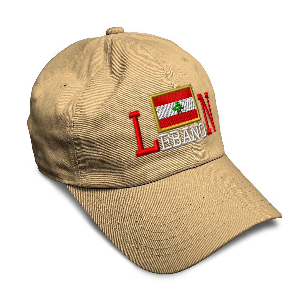 Soft Women Baseball Cap Lebanon Flag Lebanese A Embroidery Dad Hats for ...