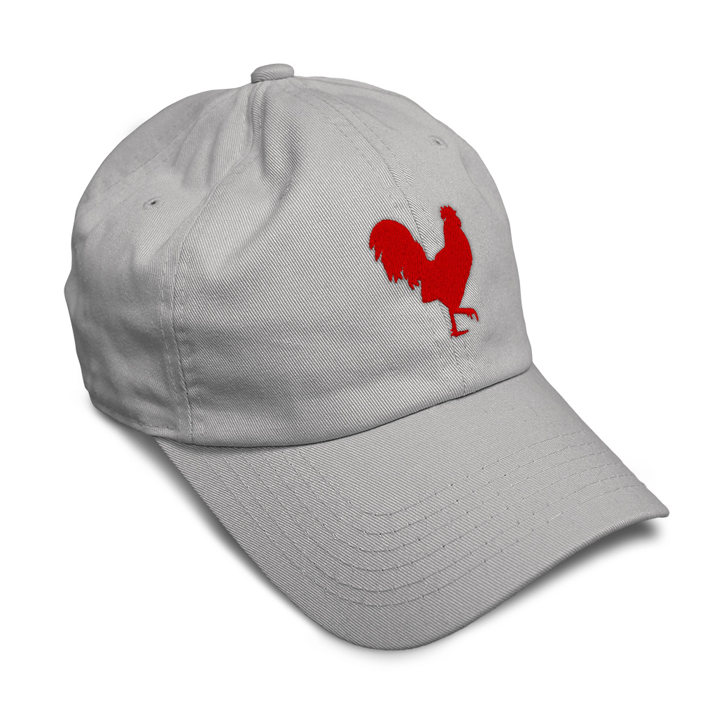 Soft Women Baseball Cap Red Rooster in A Poultry Embroidery Dad Hats ...