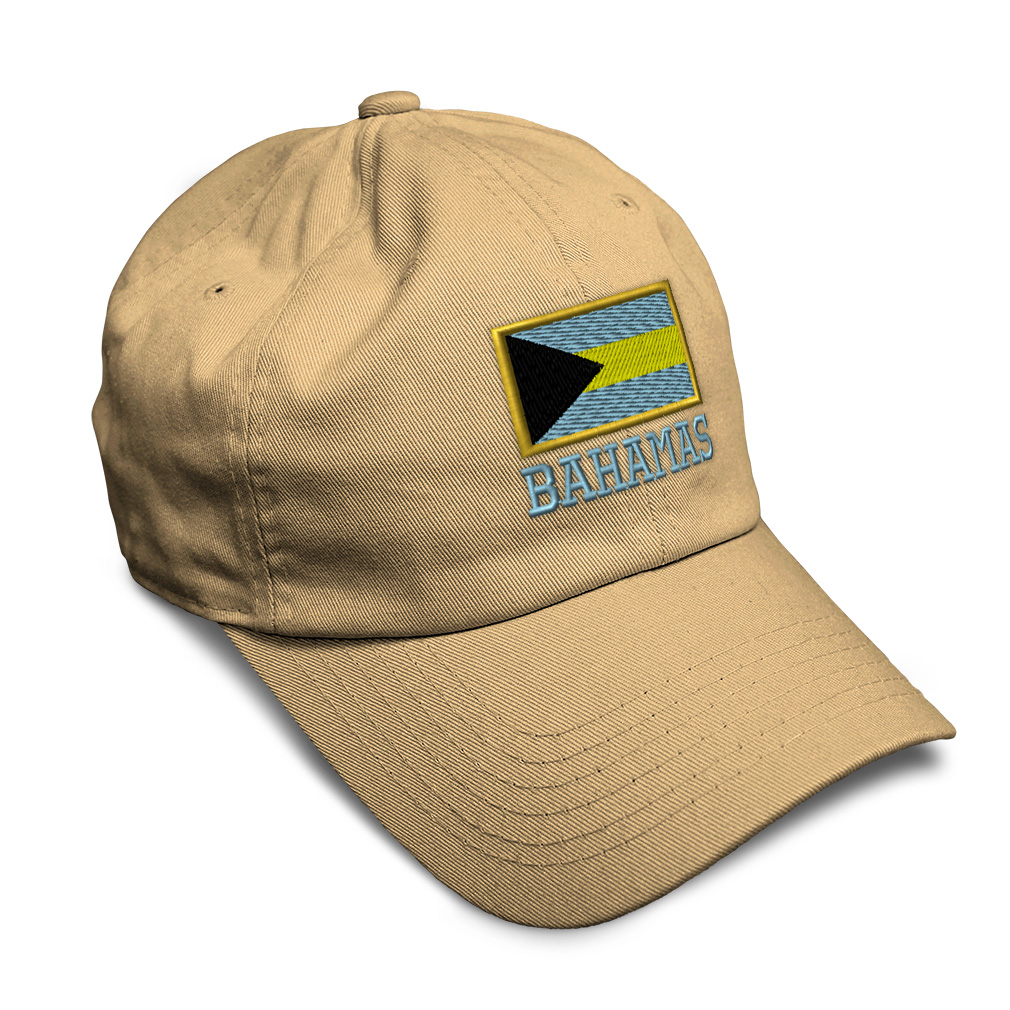 Soft Women Baseball Cap Bahamas National Flag Embroidery Dad Hats for ...