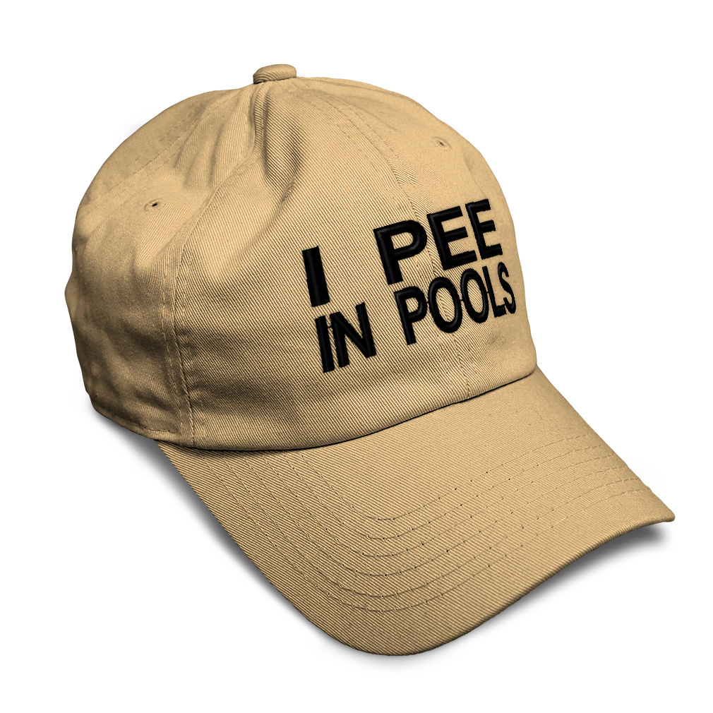 Soft Baseball Cotton Cap I Pee in Pools A Dad Hats for Men & Women | eBay