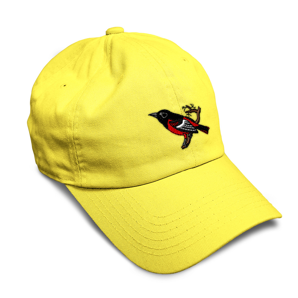 Soft Baseball Cotton Cap Animal Bird Wildlife Baltimore Oriole Buckle ...