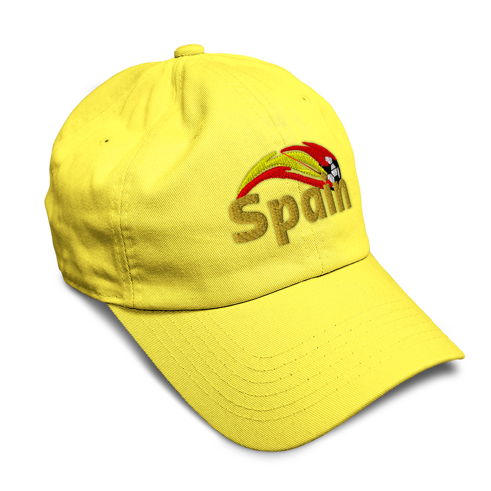 Soft Baseball Cap Spain Soccer World Cup Cotton Dad Hats for Men ...