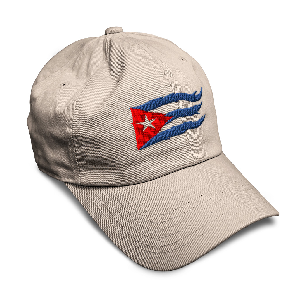 Soft Women Baseball Cap Cuba Cuban Flag Flame Embroidery Dad Hats for ...