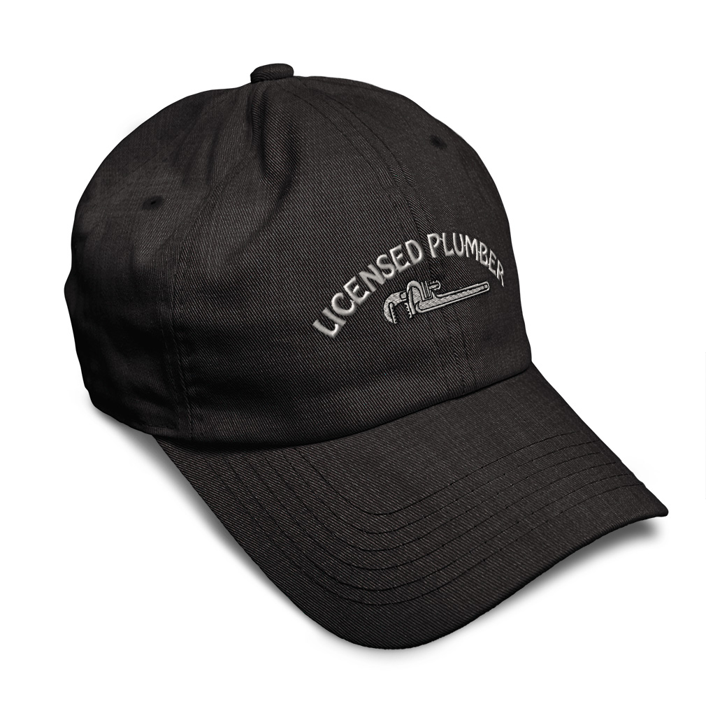 Soft Women Baseball Cap Licensed Plumber Embroidery Profession Dad Hats ...