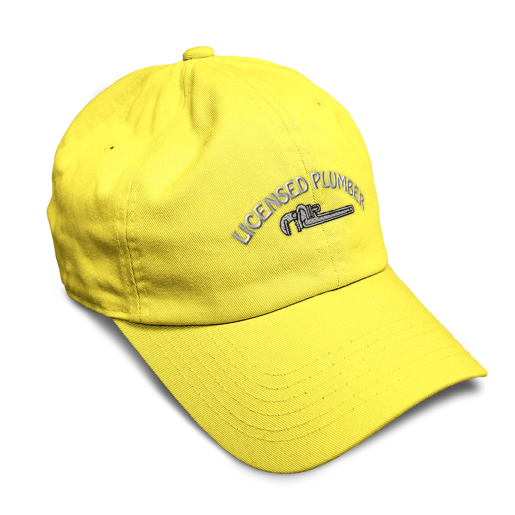 Soft Women Baseball Cap Licensed Plumber Embroidery Profession Dad Hats ...